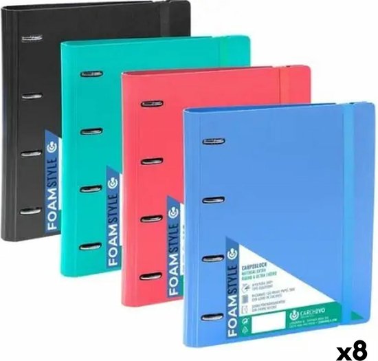 Ringmap Carchivo Rubber Multicolour A4 (8 Stuks) | bol