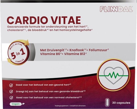 Cardio Vitae 30 capsules - Voor het behoud van een gezond hart en een ...
