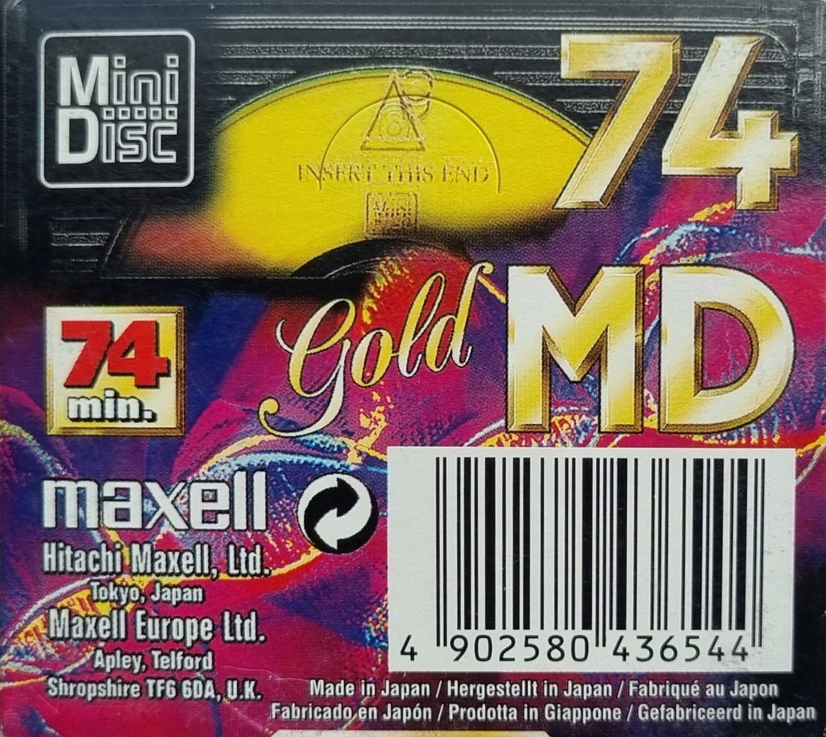 5-pack Maxell MD Gold Minidiscs 74 minuten | bol