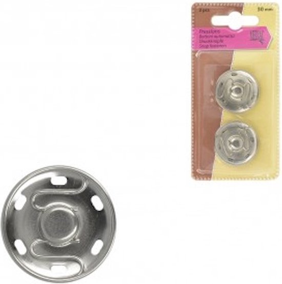 Drukknopen Zwartchroom voor aannaaien 13 mm - 8 stuks | bol