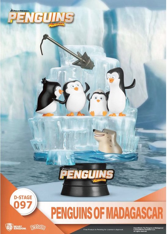 Beast Kingdom Toys Penguins of Madagascar Beeld/figuur D-Stage PVC ...