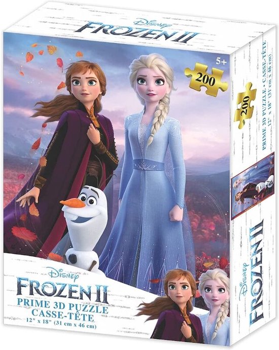 Disney - Frozen 2 Elsa, Anna en Olaf Puzzel 200 stk 46x31 cm | bol.com
