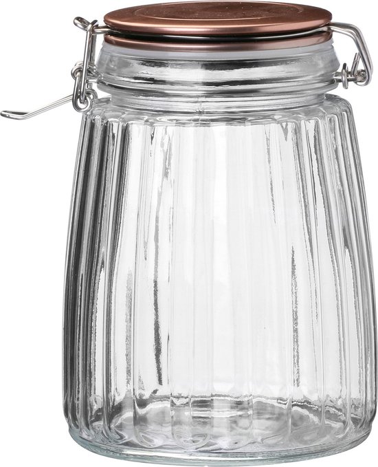 Urban Living Weckpot/inmaakpot - 2x - 1,5L - glas - met beugelsluiting ...