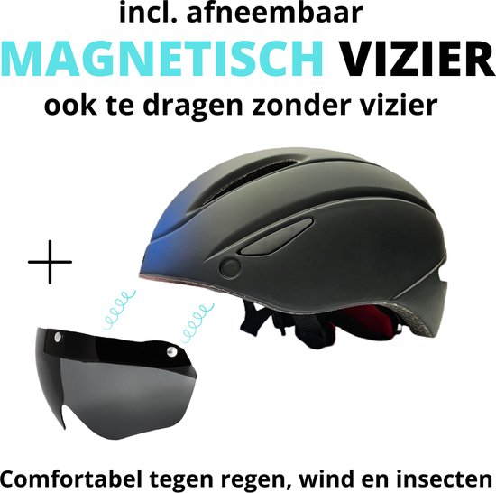 FASTIC Fiets helm - Met magnetisch afneembaar vizier - NTA8776 Helm ...