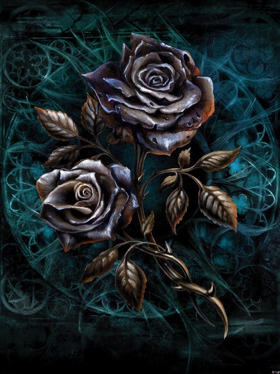 Alchemy Roses Tattoo Photo Wallcovering | bol