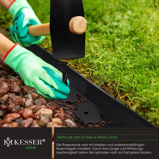 Bordure en rouleau KESSER® Bordure de pelouse flexible Bordure en ...