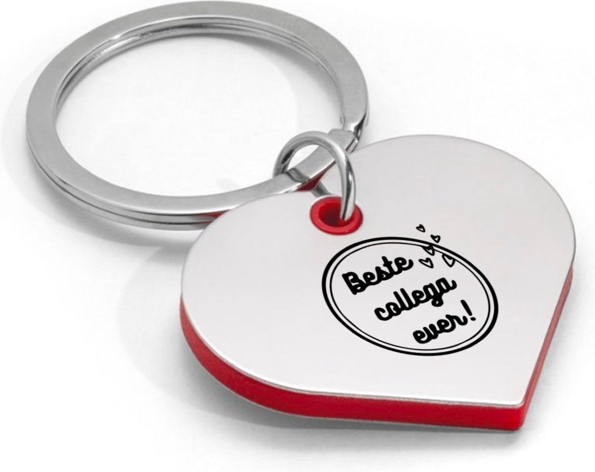 Akyol - beste collega ever sleutelhanger hartvorm - Collega - leukste ...
