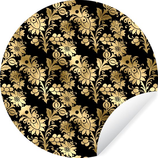 WallCircle - Muurstickers - Behangcirkel - Patronen - Bloemen - Barok - ⌀ 30 cm -... | bol