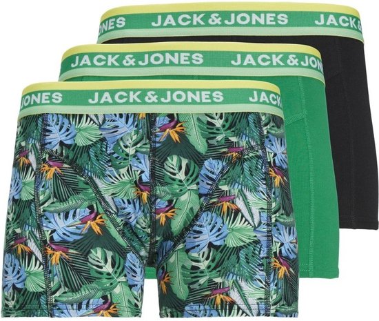 Jack&Jones Heren 3-Pack Trunks Jolly Green Black M | bol