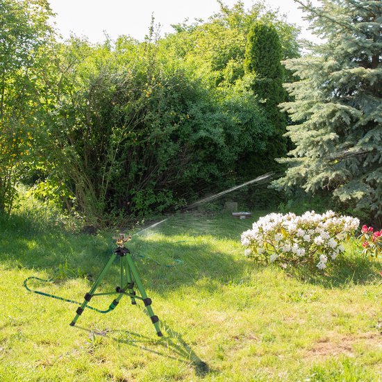 tuinsproeier op statief - tot 9 meter - cirkelsproeier - 0- 360 ...
