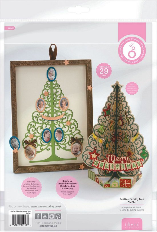 Tonic Studios Dimensions Festive Family Tree die set | bol.com