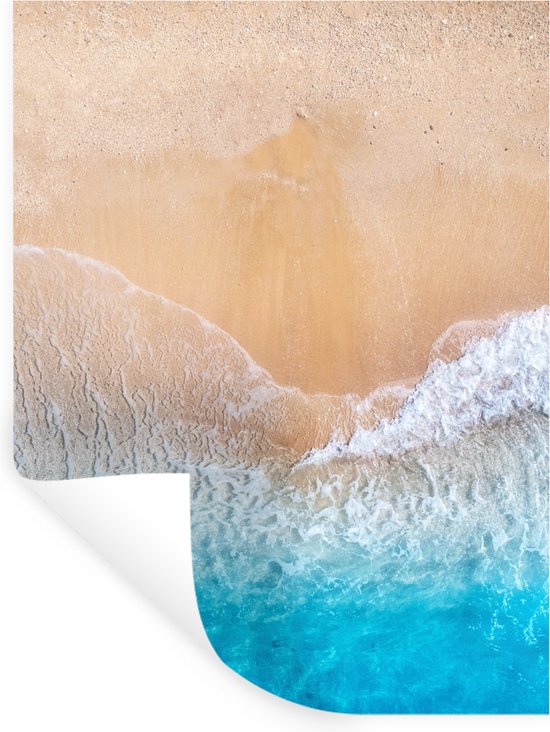 Muurstickers - Sticker Folie - Strand - Zee - Zand - Zomer - Blauw ...