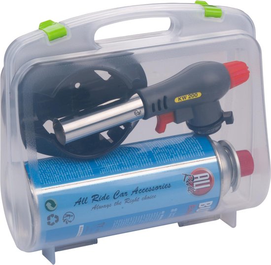 All Ride Gasbrander - met Houder en Opbergbox - 20,5 x 7,5 x 17,5 CM ...