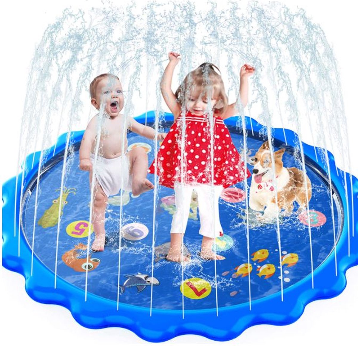 Waterspeelgoed voor Kinderen - Waterpret - Watermat met Watersproeier ...