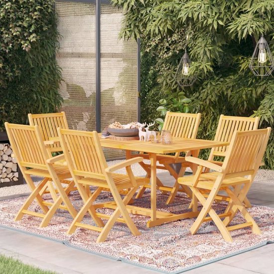 Furniture Limited - 7-delige Tuinset massief teakhout | bol