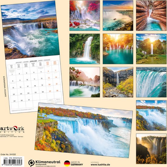 Waterfalls Kalender 2024 | bol.com