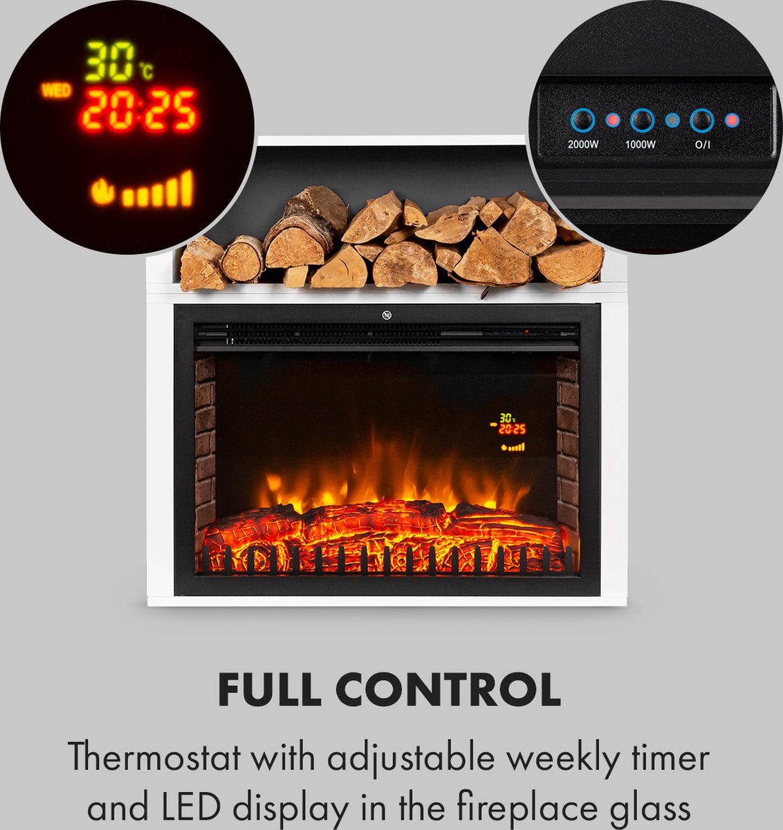 Klarstein Mauna Loa Sfeerhaard elektrisch - Elektrische kachel met led ...