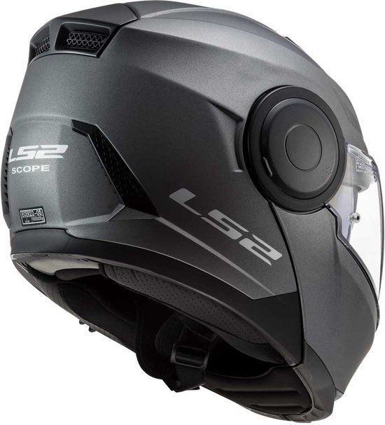 LS2 Systeemhelm FF902 Scope Single Mono mat titanium | bol