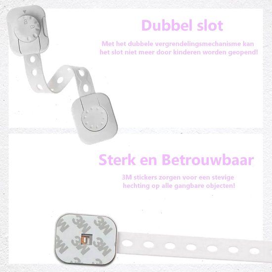 Nifkos kinderslot kastjes - Beveiliging voor kind - Kinderslot op maat ...