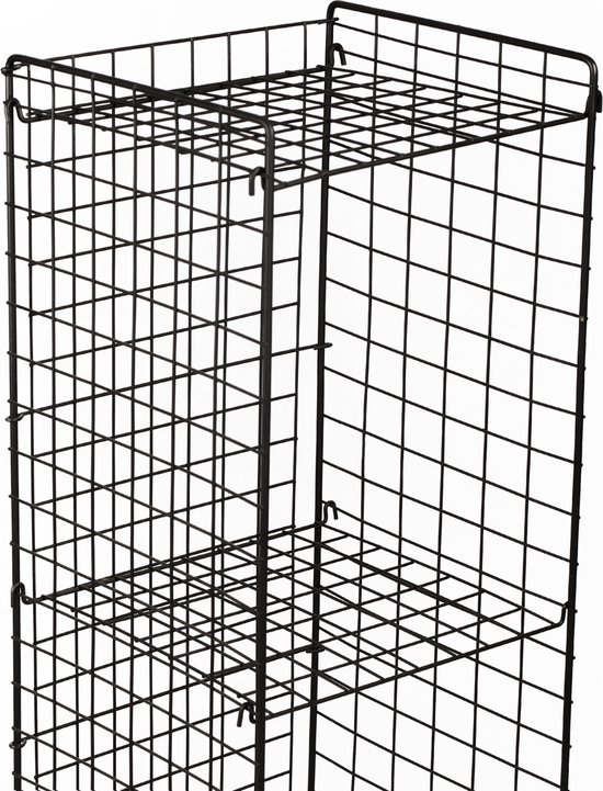 Staande Rek Gero - In Hoogte Verstelbaar - Metaal - 85x37x35cm - Zwart ...