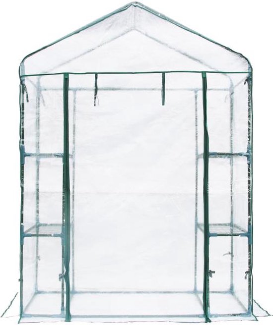 EXPERTLAND Mini tuinserre WILSONEA - soepel materiaal - 1m² - L143 x l73 x H195 cm L... | bol
