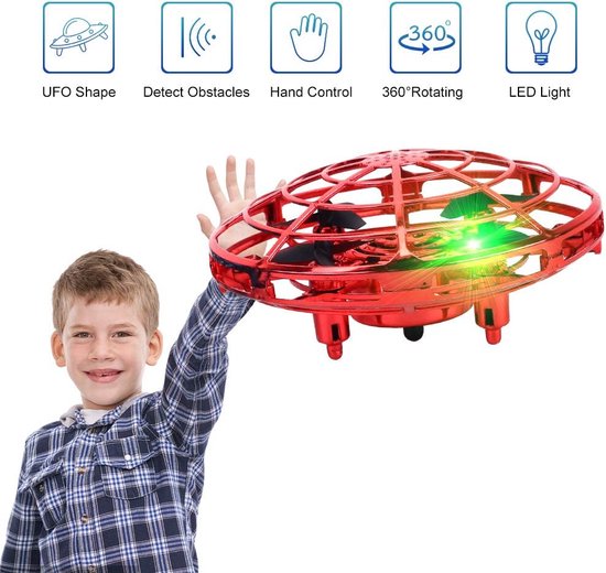 Mini Ufo Drone - Rood - USB Oplaadbaar | bol