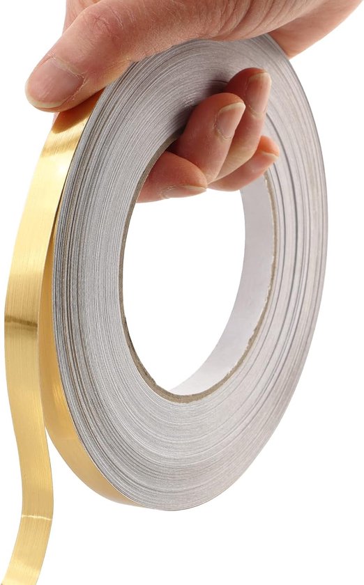 naadband - Tegel schoonheidsstickers - goud - 2 cm breed x 50 m lang ...