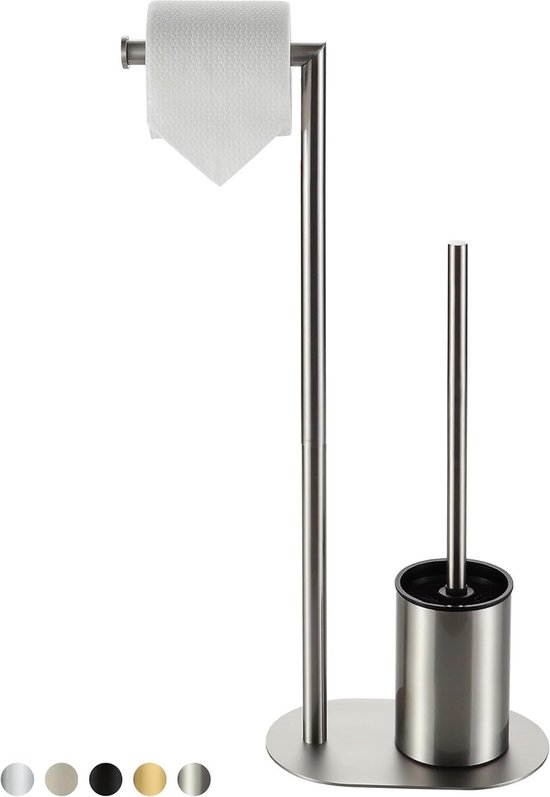 Geboorte nikkel roestvrij stalen toiletset - toiletpapierhouder - wc ...