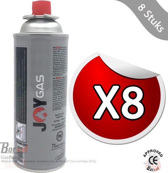 Borvat® - Gas Cartridge - Butaangas Navulling voor Gasflessen en ...