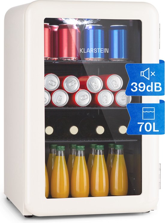 Klarstein Poplife 70 Drankenkoeler - Mini koelkast - Retro design ...