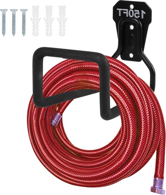 Support de tuyau d'arrosage en métal – Support de tuyau robuste pour ...