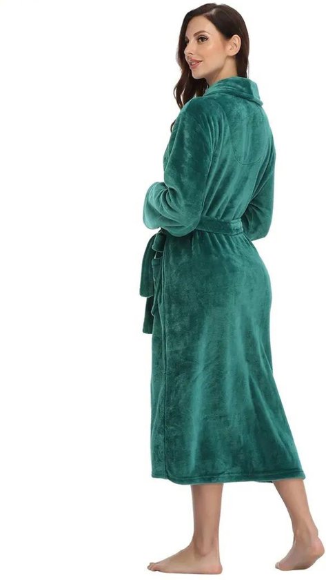 Nivard Badjas Dames - Fleece - Katoen - Badstof - Sauna - Hamam - Wafel ...