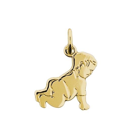 Trendjuwelier huiscollectie 4005887 Gouden bedel baby | bol