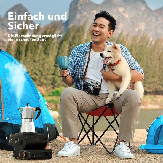 Camping gaskachel 13 KW voor buiten - Draagbare gasverwarming tent ...