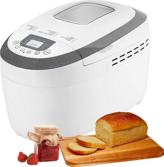 Broodbakmachine met 12 Programma's en Timer - Broodmachine ...