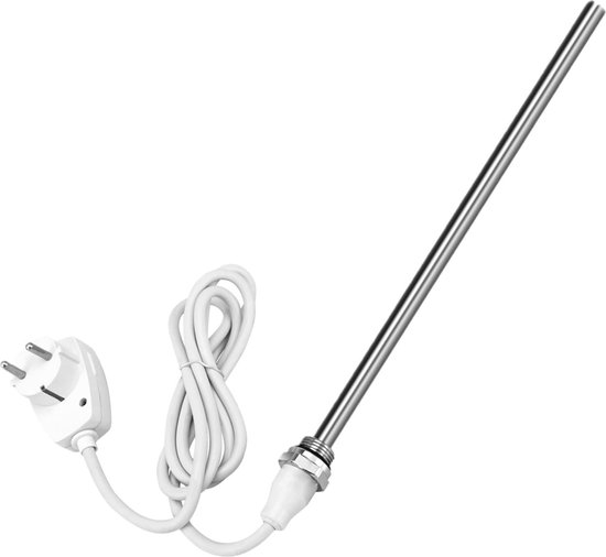 Elektrisch Verwarmingselement voor Badkamer - 300 Watt RVS Handdoekradiator | bol