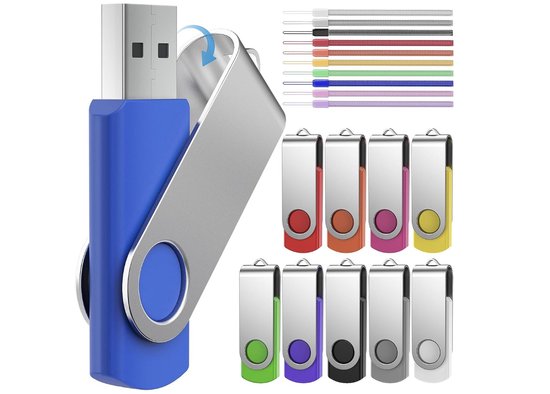 USB Sticks 8GB Flash Drive Bulk 10 Pack Portable Thumb Drive 8 GB ...