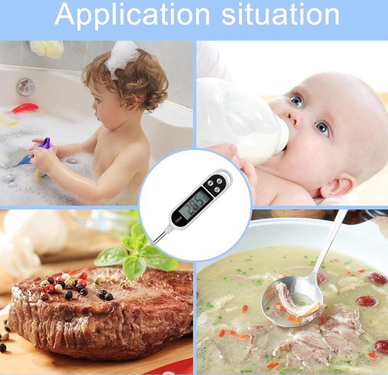 Vleesthermometer Digitale keukenthermometer - lange sonde - direct read ...