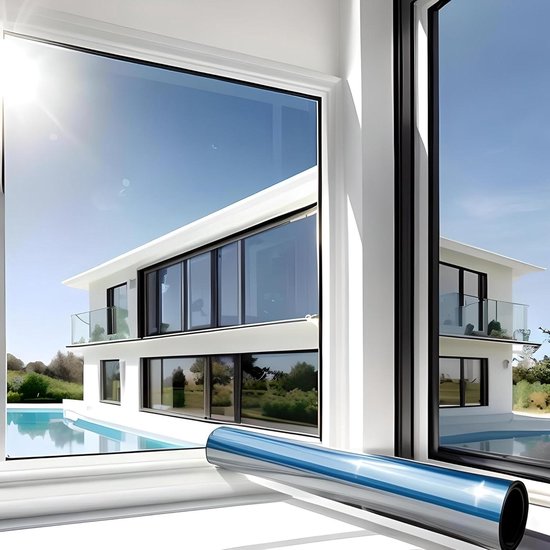 Sun protection film self-adhesive 44.5 x 200 cm UV protection - opaque ...