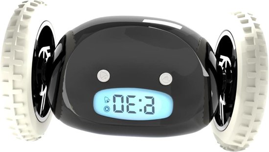 Retro Wekker - Wekker Op Wielen - Voor Slaapmutsen - Springen Bewegen ...