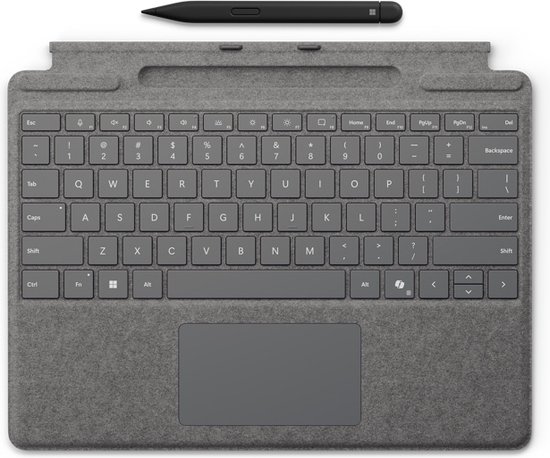 Microsoft Surface Pro Keyboard - Slim Pen - AZERTY Belgisch - Platina | bol