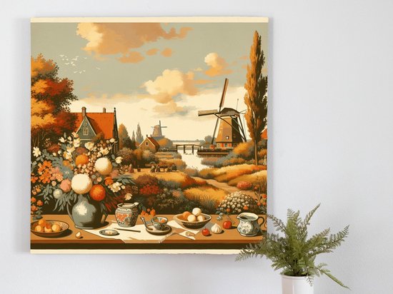 Abstract vermeer schilderij | Verrassende abstractie van Vermeer, een ...