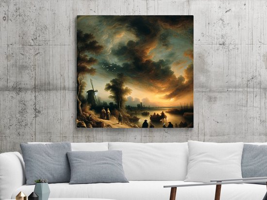 Modern rembrandt schilderij | Rembrandt's Timeless Masterpiece ...