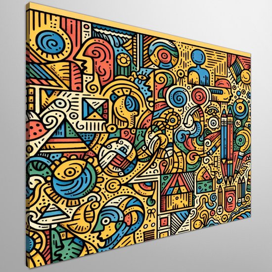 Doodle picasso schilderij | Picasso-inspired Doodle Masterpiece: A ...