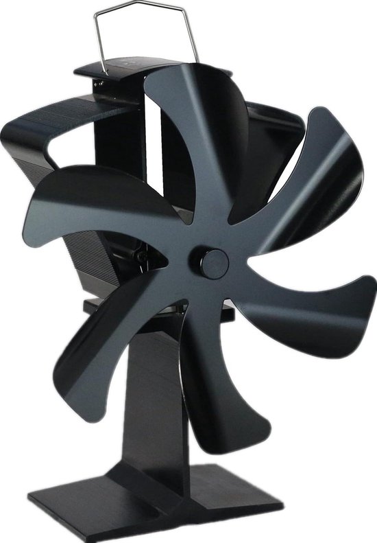 6 Blades Log Brander Hout Warmte Aangedreven Kachel Ventilator voor ...