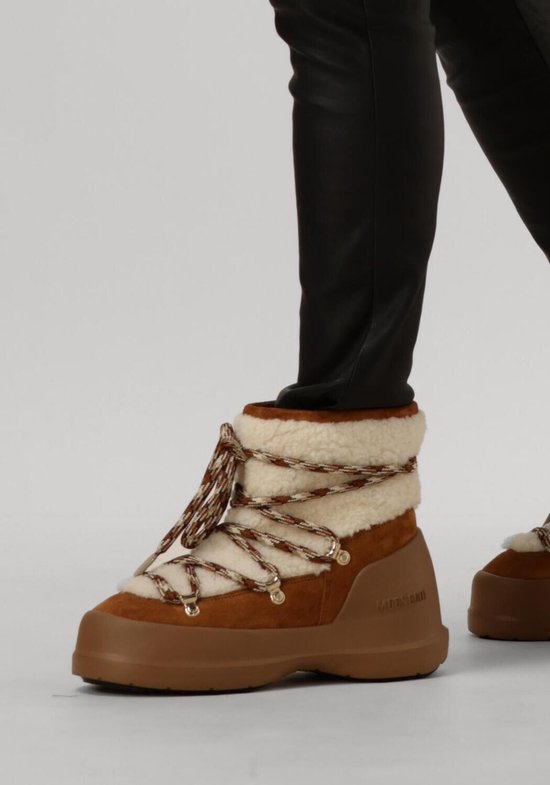 MOON BOOT Mb Luna Boot Shearling Boots Dames - Cognac - Maat 39 | bol