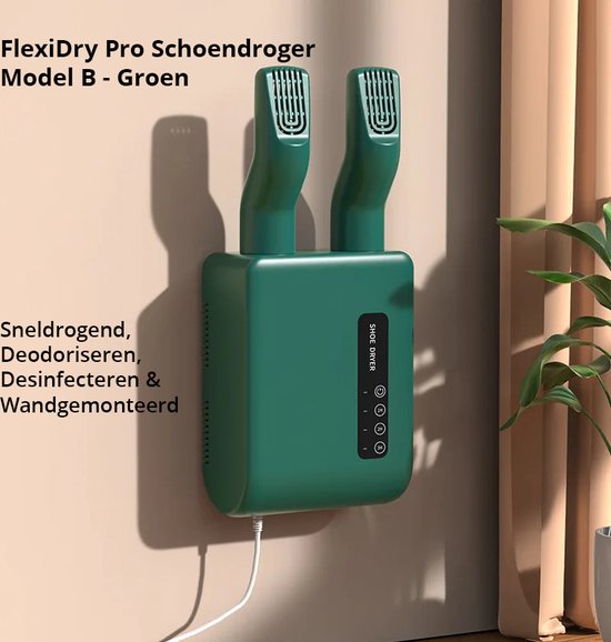 FlexiDry Pro Schoendroger - Sneldrogend, Deodoriseren, Desinfecteren & Wandgemonteerd... | bol