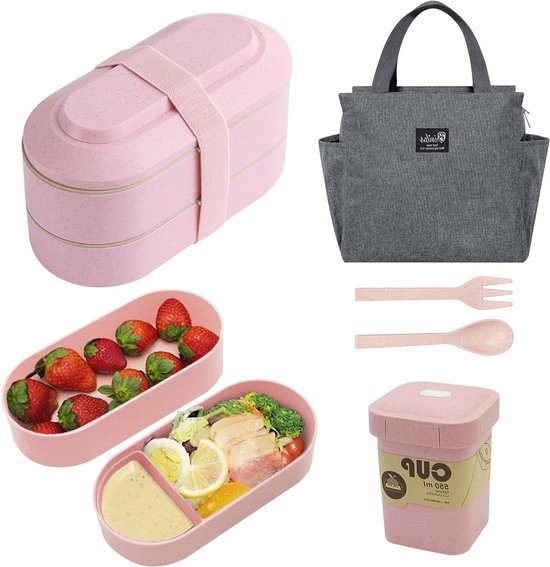 Waterproof Bento Box 2-Ply 920 ml Cake Box - Insulated Lunch Box for ...