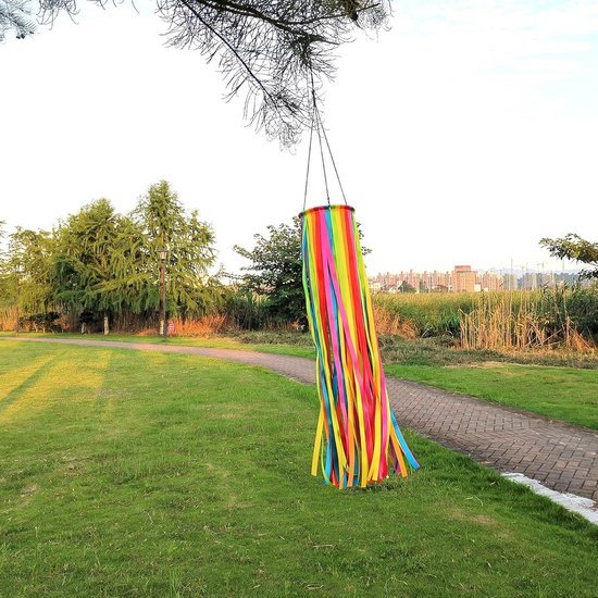 Satijnen lint windsok - streamer voor buitendecoraties - terras tuin ...