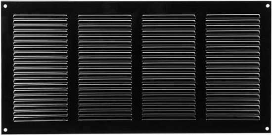 Metalen rooster 400x200mm zwart - MR4020M - RAL9005 | bol